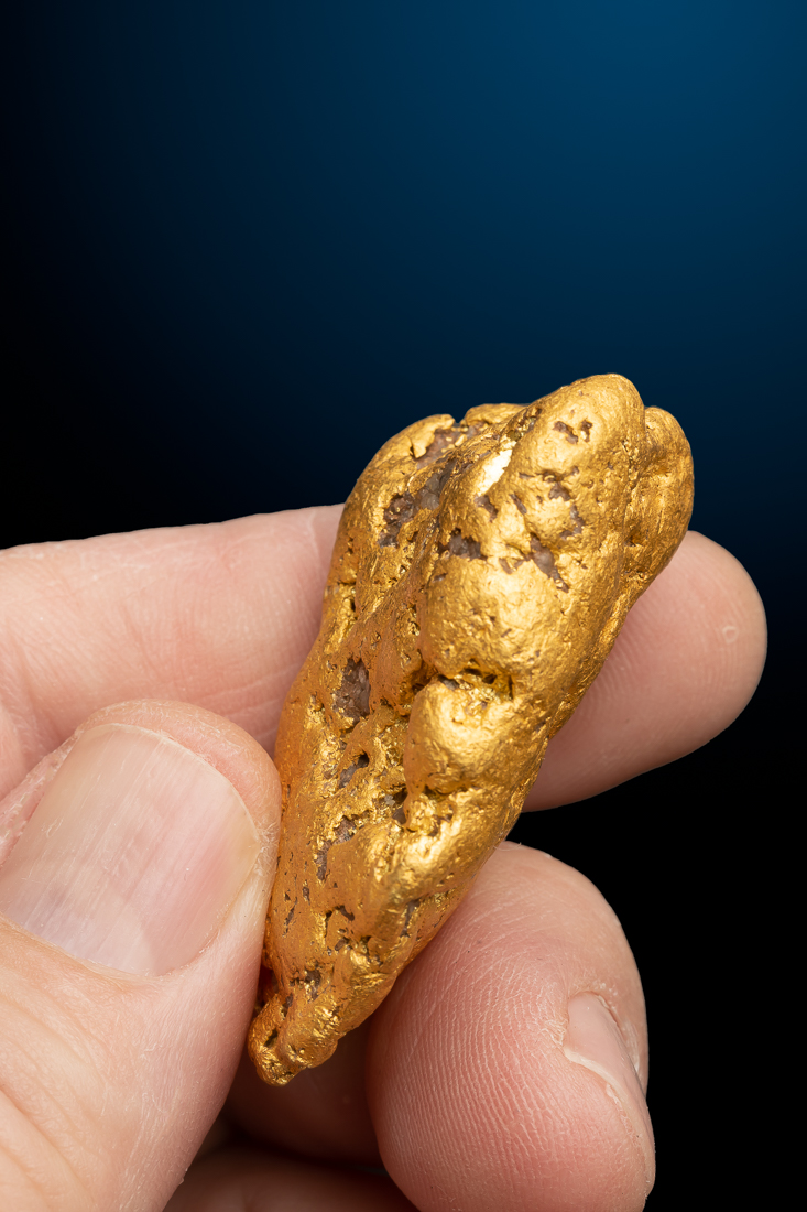 Very large Rectangular Gold Nugget - Sonora, Mexico - 3.78 Troy Ounces ...