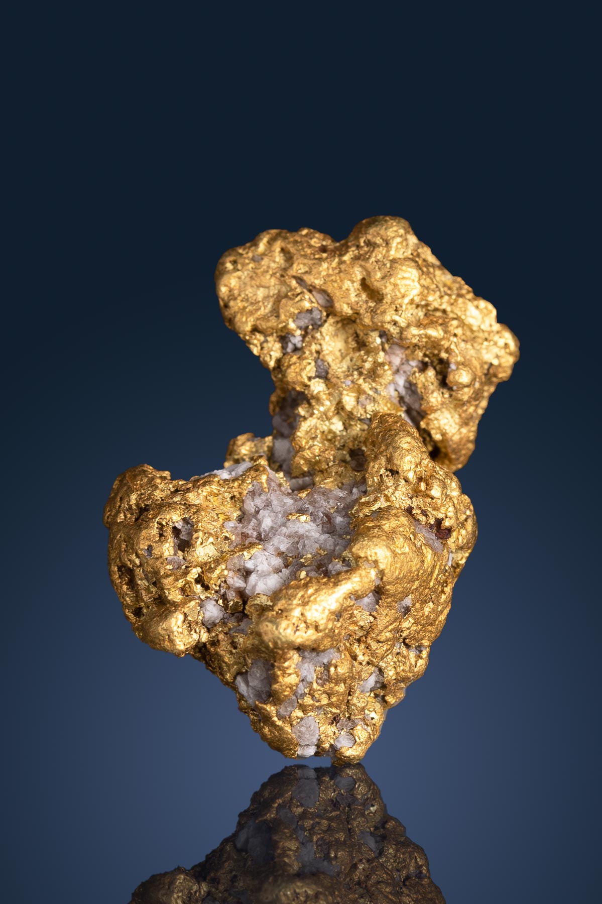 Chunky Gold and Quartz Gold Nugget - Atlin, BC - 32.17 Grams [T2216 ...