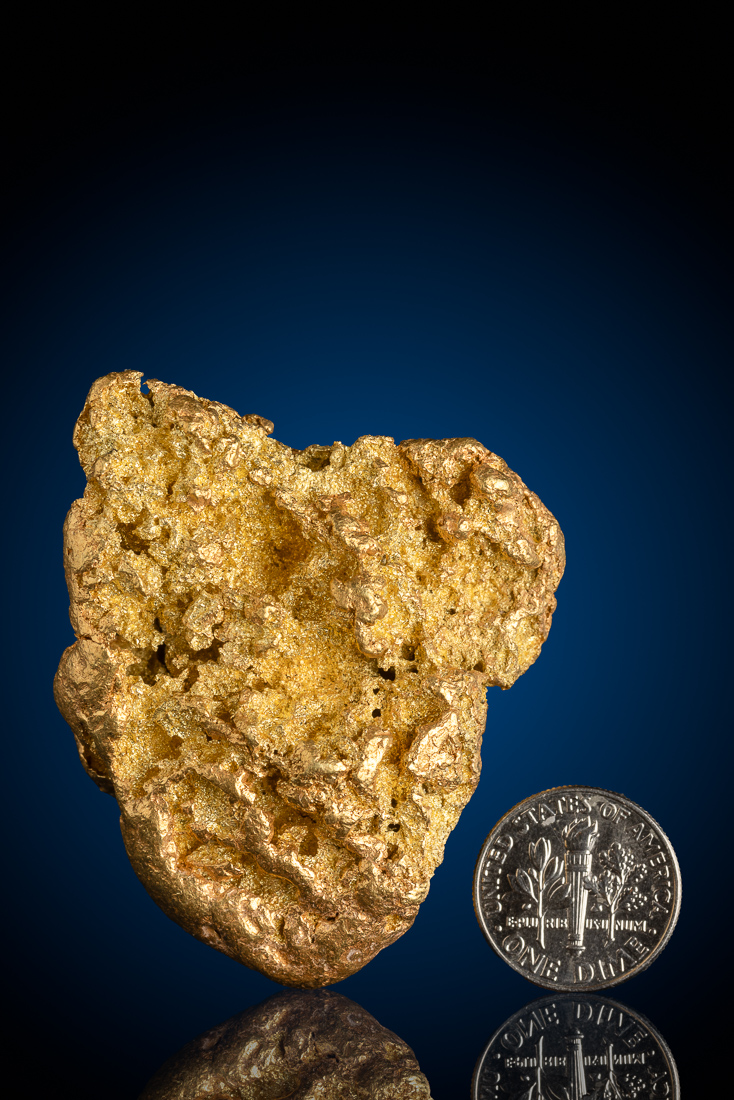 Brilliant Heart of Gold from the Fairbanks District, Alaska - 138.58 ...