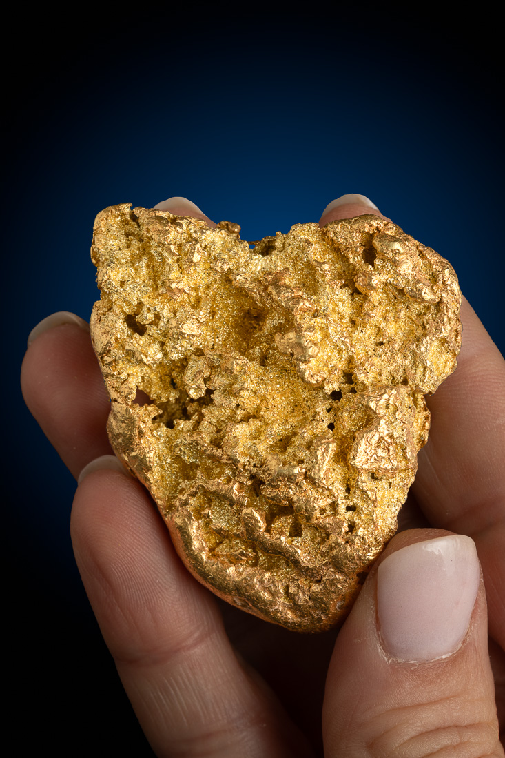 Brilliant Heart of Gold from the Fairbanks District, Alaska - 138.58 ...