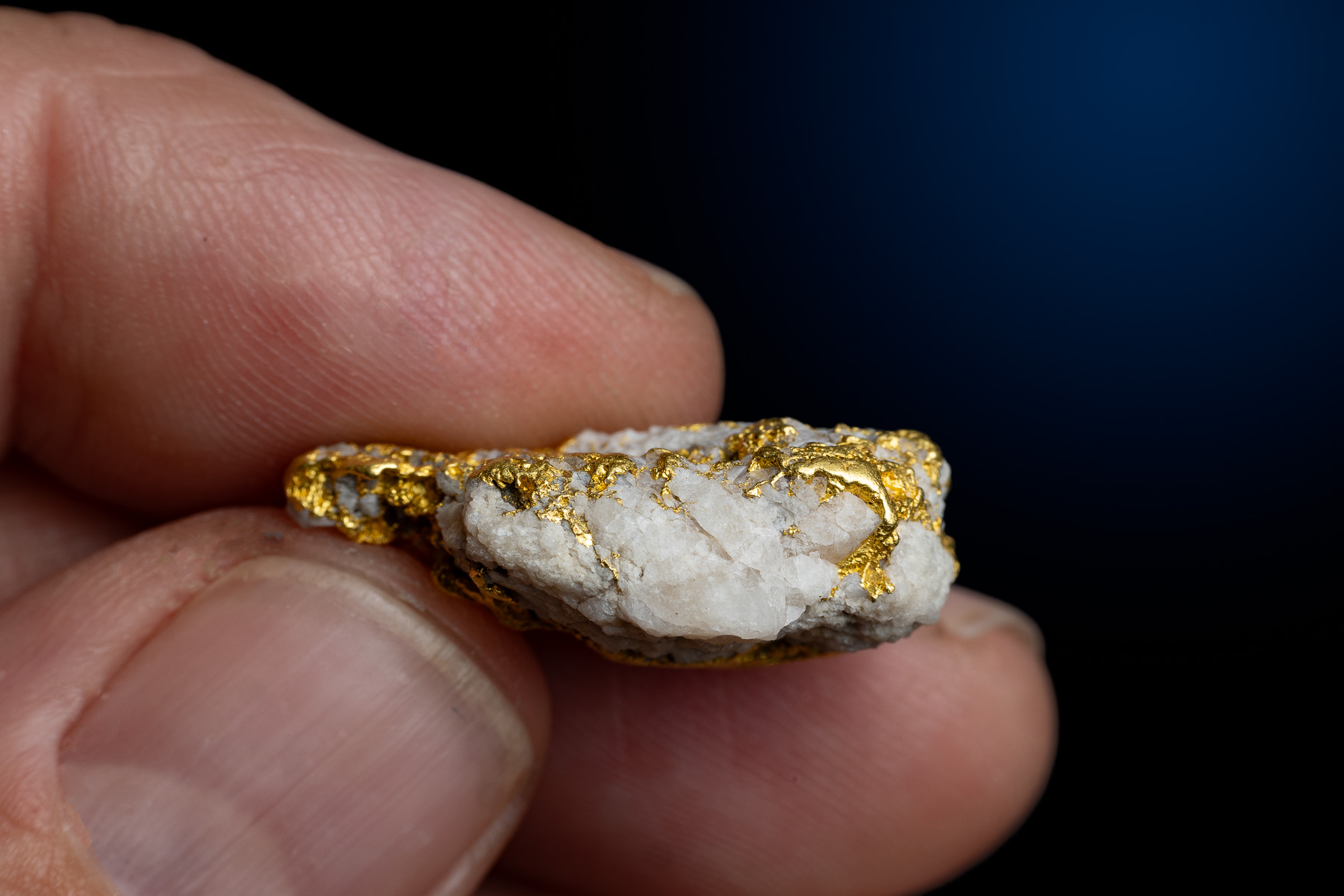 Natural Gold and Quartz Nugget - Happy Camp, Siskiyou Co., CA [RB1317 ...