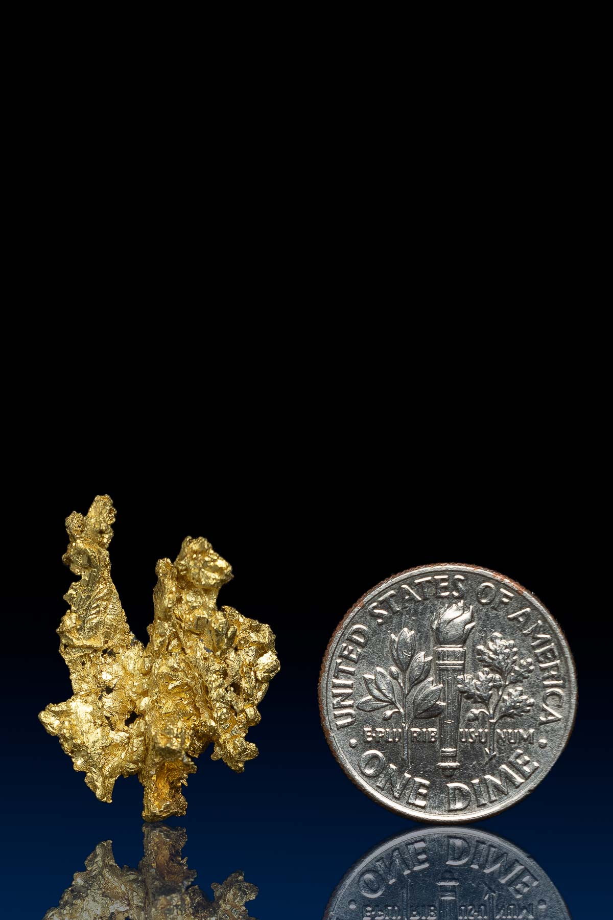 Sharp and Faceted Natural Gold Crystal - Diltz Gold Mine, CA [RB966 ...