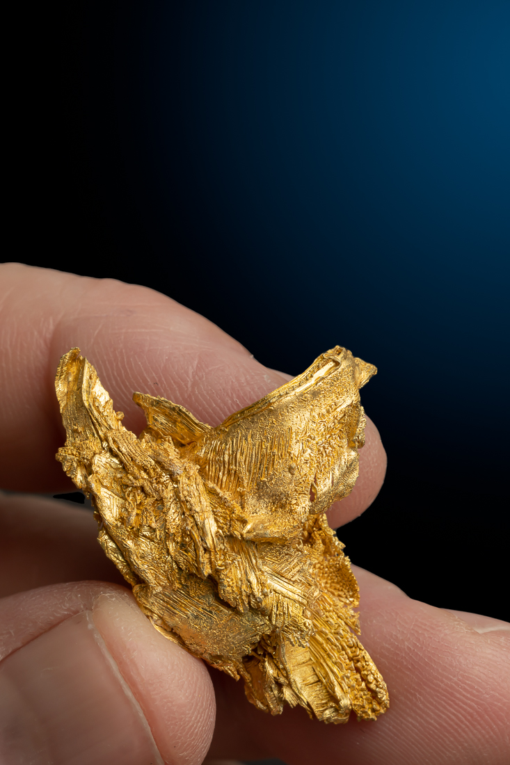 Exceptional Winged Crystallized Gold Nugget - Round Mountain, NV [RB637 ...