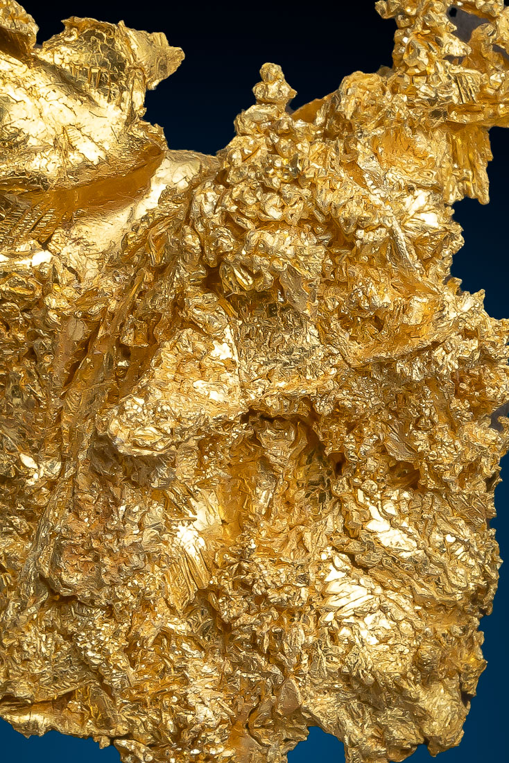 Beautiful Lustrous Herringbone Formation - Natural Crystallized Gold ...