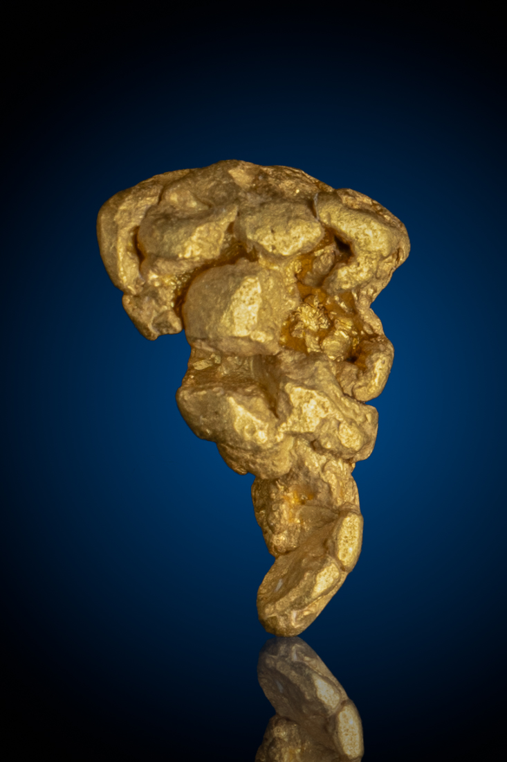 Super Rare Chunky Tapered Natural Gold Nugget - American River - 3.23 ...