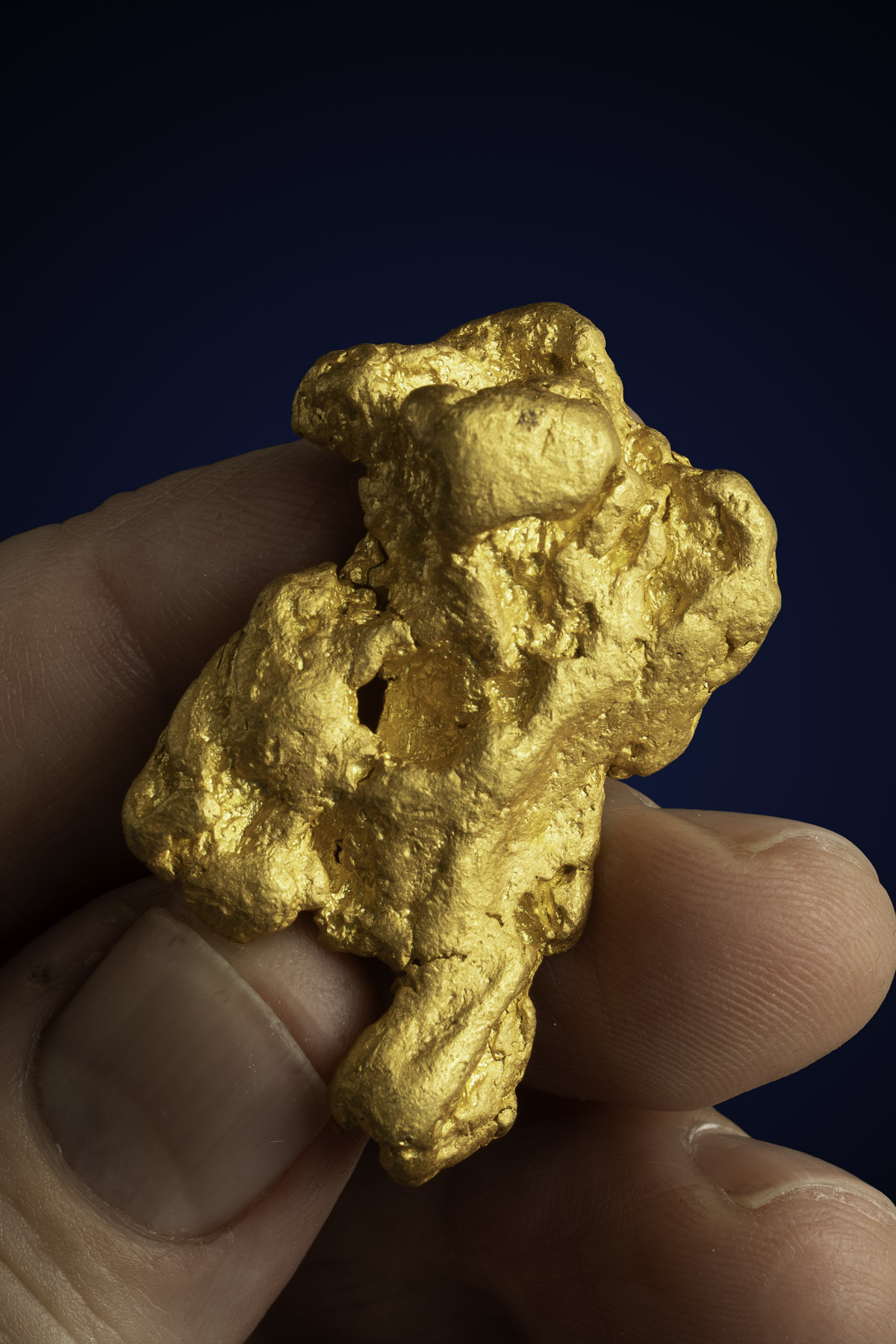 Chunky, Brilliant Natural Gold Nugget - Golden Triangle, Australia - 61 ...