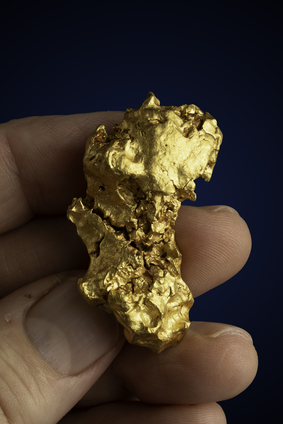 Large, Chunky Natural Gold Nugget - Golden Triangle, Australia - 73.2 ...