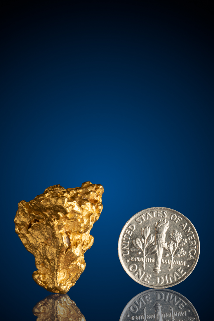 Chunky and Dense Natural Gold Nugget - Auburn, CA - 26.57 grams [RB2288 ...