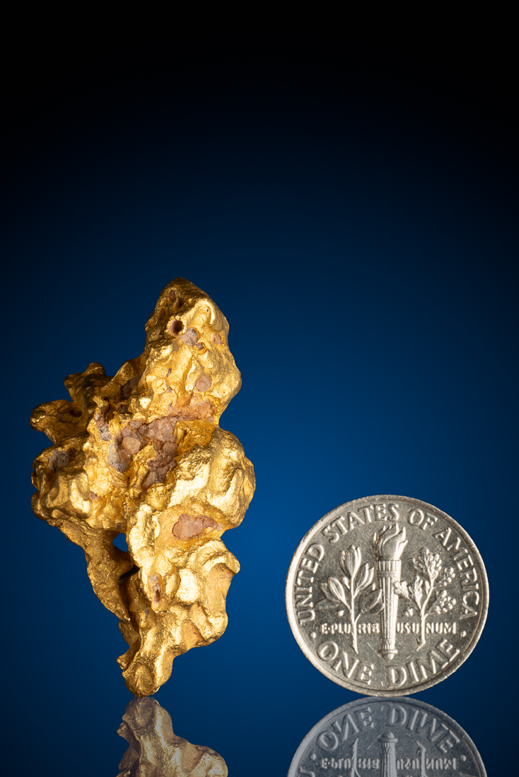 Rare Dimensional Chunky Gold Nugget from California - 30.46 grams ...