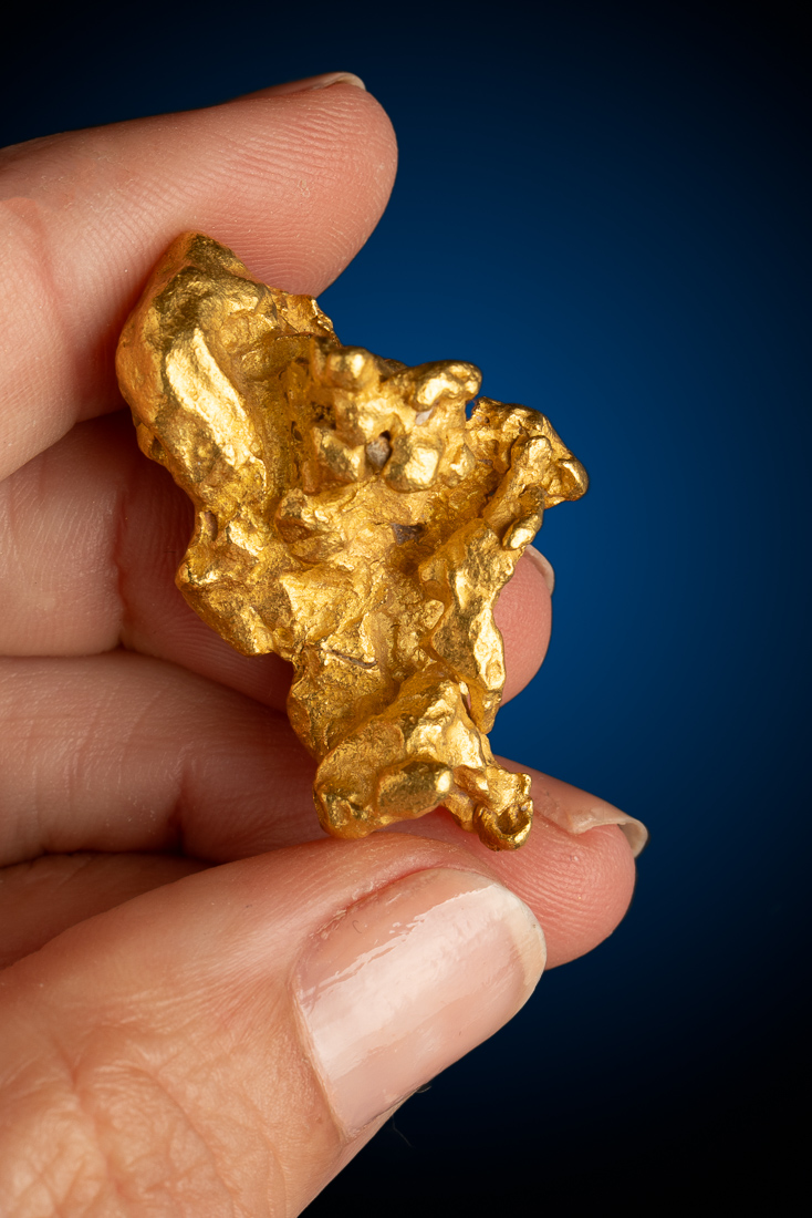 Rare Dimensional Chunky Gold Nugget from California - 30.46 grams ...