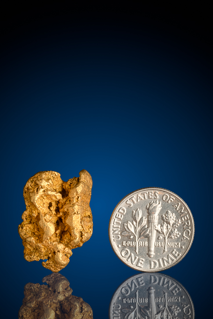 Unique U Shaped Natural Gold Nugget from Auburn, CA - 10.29 grams ...