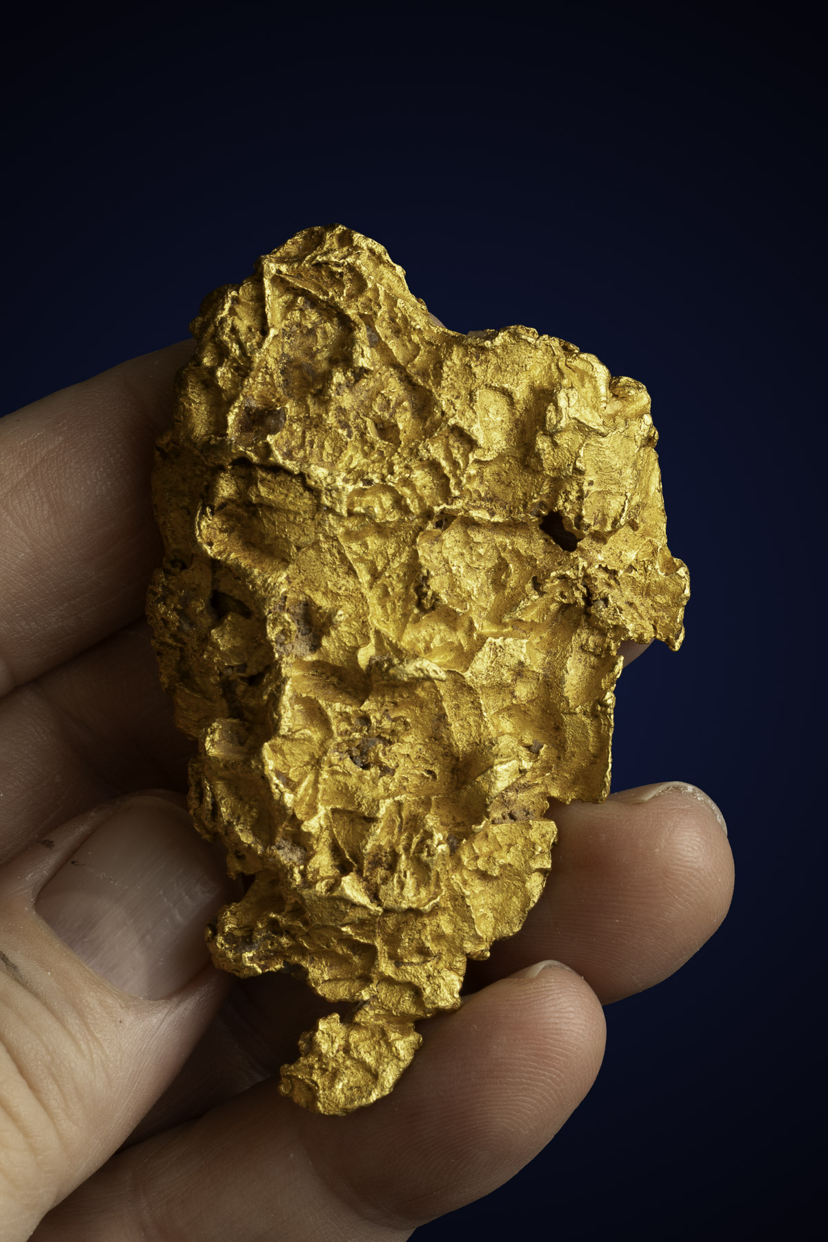 Striking, Rare, Contoured Natural Gold Nugget - Western Australia - 6. ...