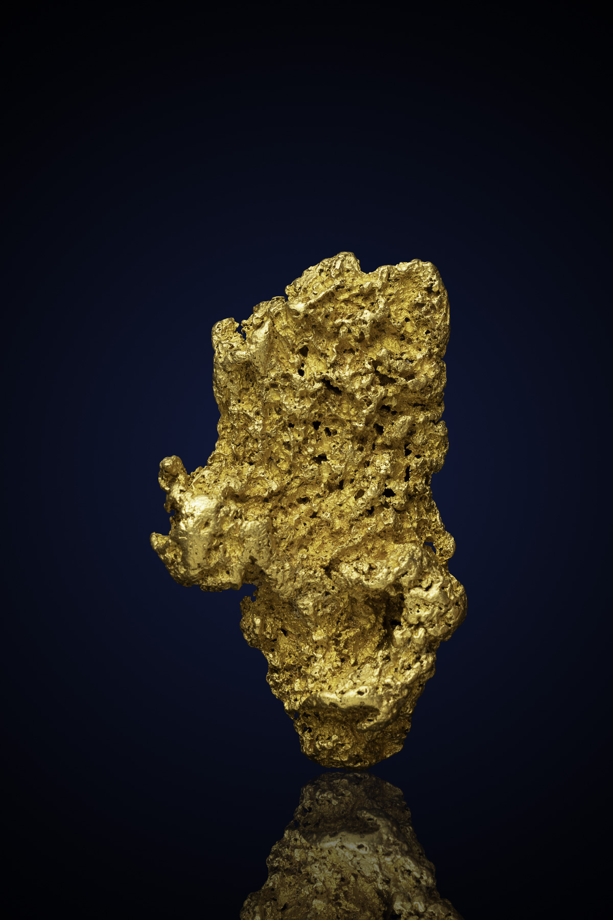 Rare, Lustrous, Cratered Natural Gold Nugget - Western Australia - 5. ...
